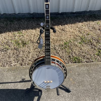 Saga 70s 5-String Banjo with Case | Reverb