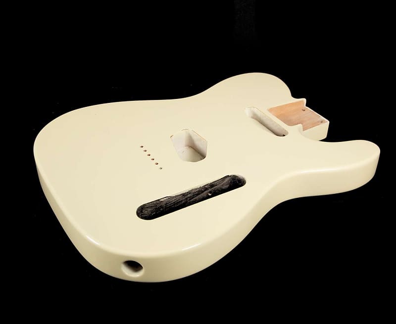 Tone Ninja Tele Body, Alder, Gloss poly Vintage White | Reverb UK