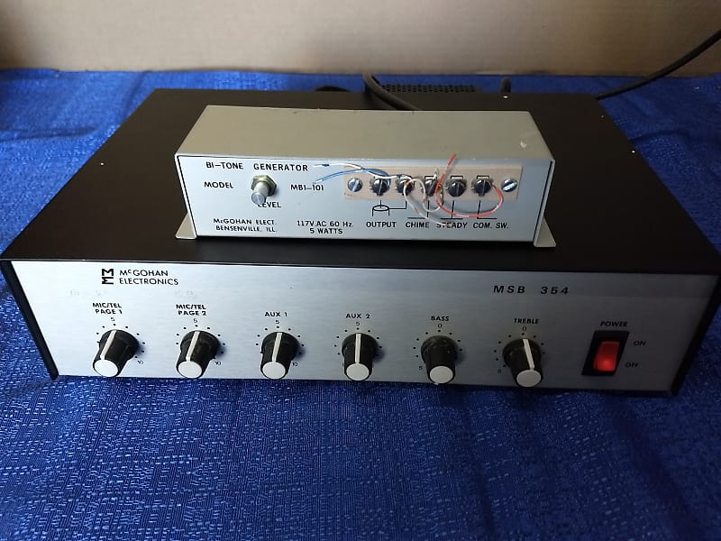 McGohan MSB 354 Amplifier W/ Bi-Tone Generator MBI-101 | Reverb