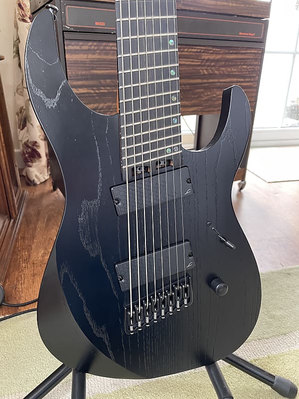 Legator N8FP (2021) 8-String Electric Guitar Stealth Black | Reverb UK