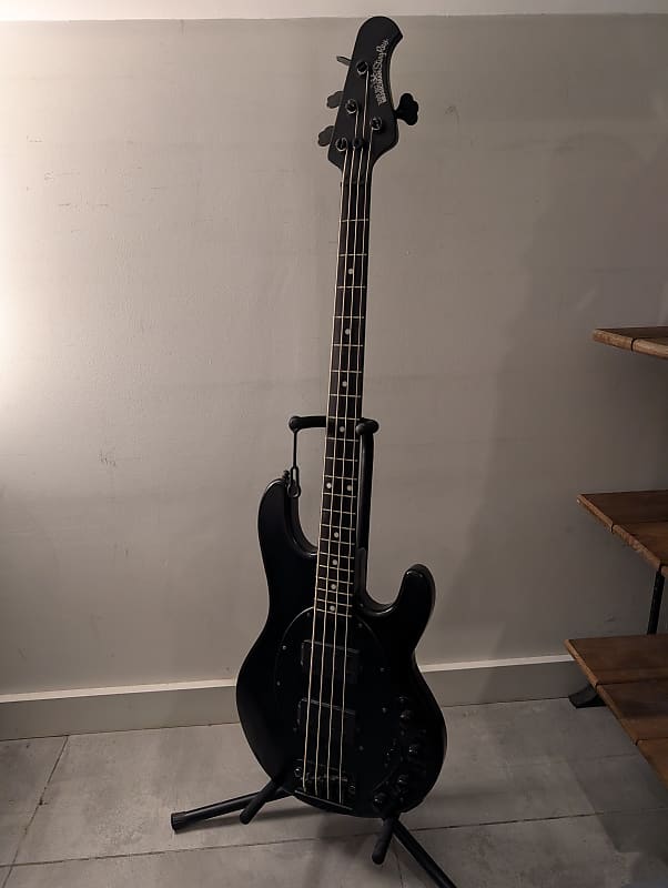 Ernie Ball Music Man StingRay 4 HH 2015 - Stealth Black | Reverb