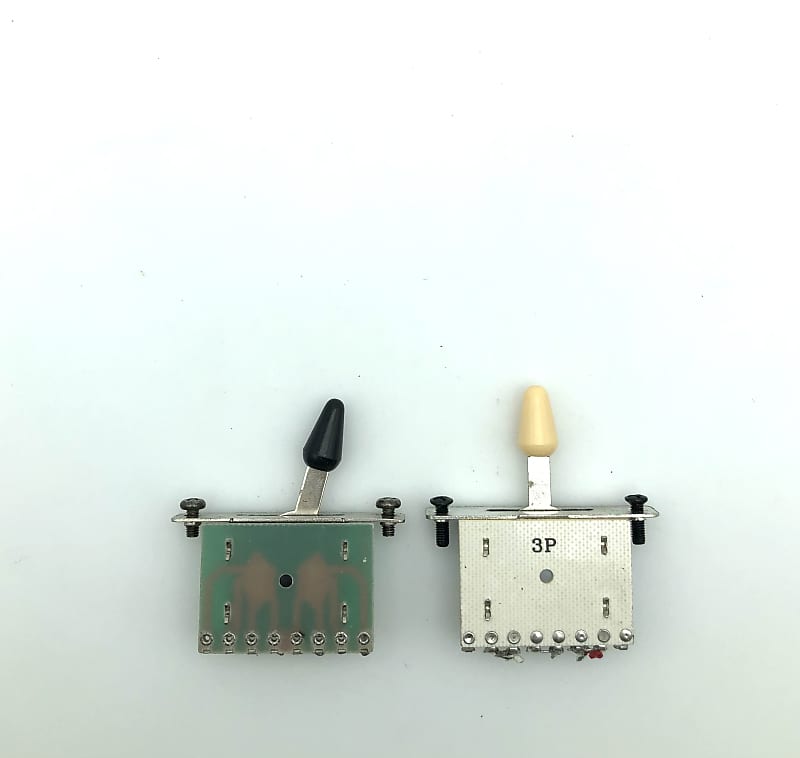 3-Way Telecaster & 5-Way Stratocaster Style Switches Cream | Reverb
