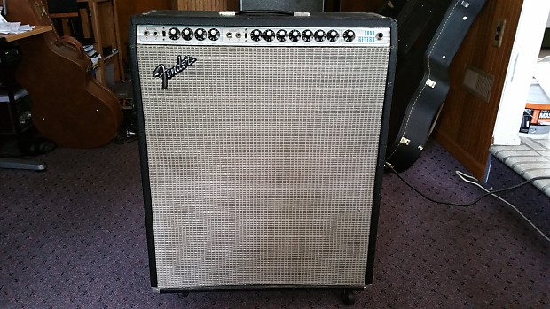 Fender Quad Reverb 1974 Black Tolex/Silver Grill Cloth | Reverb