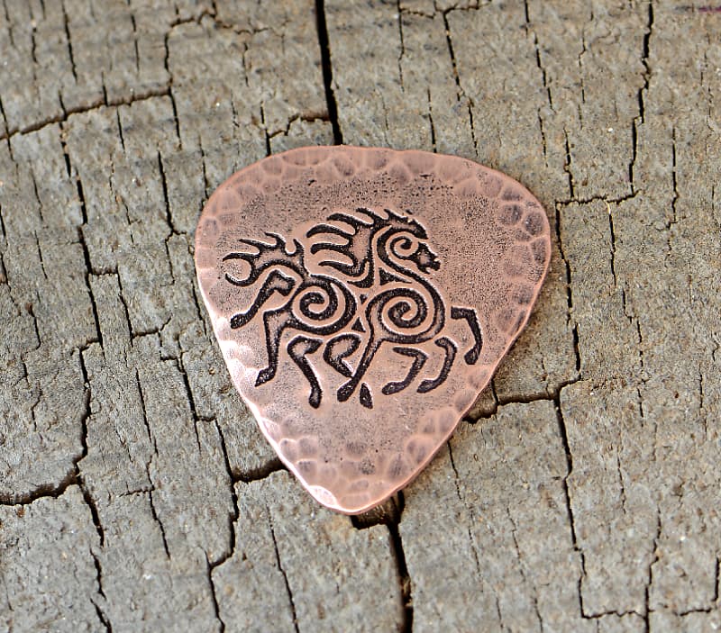 Copper guitar pick - playable with Sleipnir | Reverb