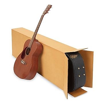 ULINE Guitar and Keyboard Shipping Box Cardboard Color | Reverb