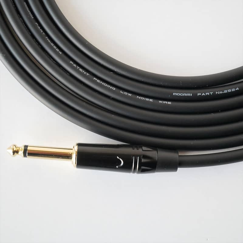 JS 12 ft New Inst Cable, Mogami 2524, Black Gold Plugs. 0-0 | Reverb