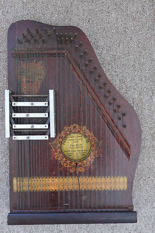 Vintage 1900s Pianoette With Cord Helper Zither Mahogany | Reverb UK