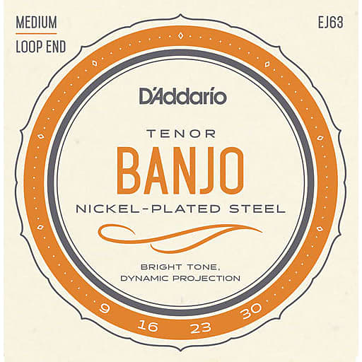 D'Addario EJ63 Tenor Banjo Strings.Gauges. 009, 016, 023w, | Reverb