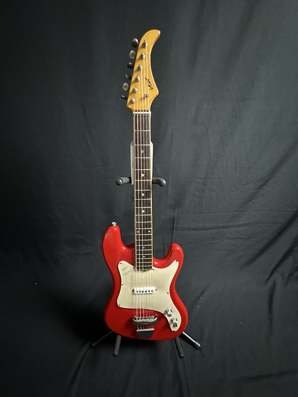 *VINTAGE* Vox Meteor Electric Guitar 1960's - Cherry Red | Reverb