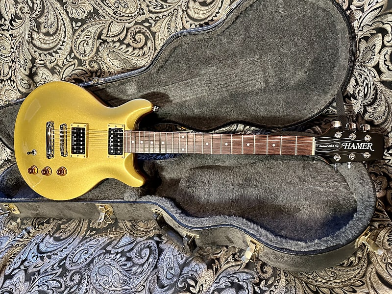 Hamer Sunburst Arch Top Guitar 90s - Gold Sunburst | Reverb