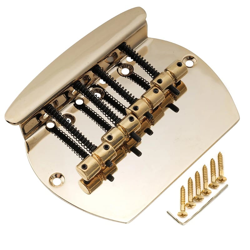 57mm(2-1/4 inch) Dual Load 4-String Bass Bridge for Music Man | Reverb