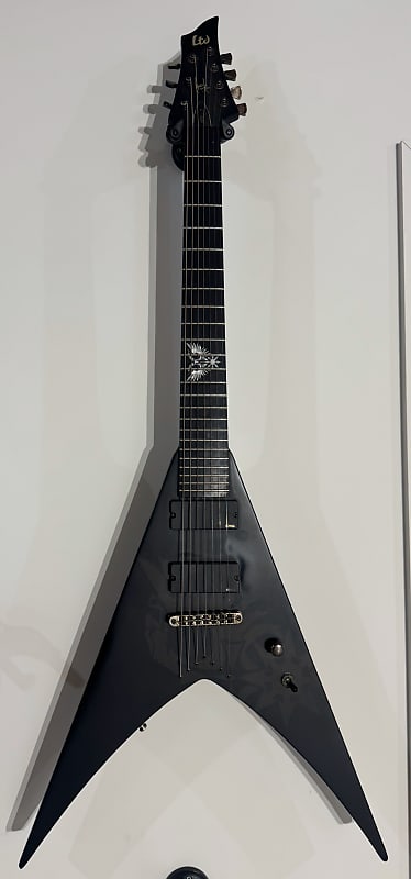 ESP LTD ESP LTD HEX-7 Nergal Signature - Black Satin with | Reverb