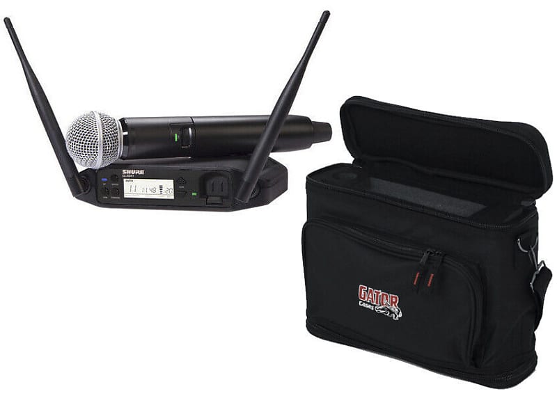 Shure GLXD24+/SM58-Z3 Digital Wireless Handheld System w SM58 | Reverb