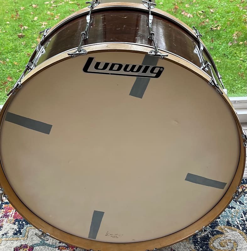Ludwig Vintage 90's Monroe Badge Ludwig Concert Bass Drum 16 | Reverb