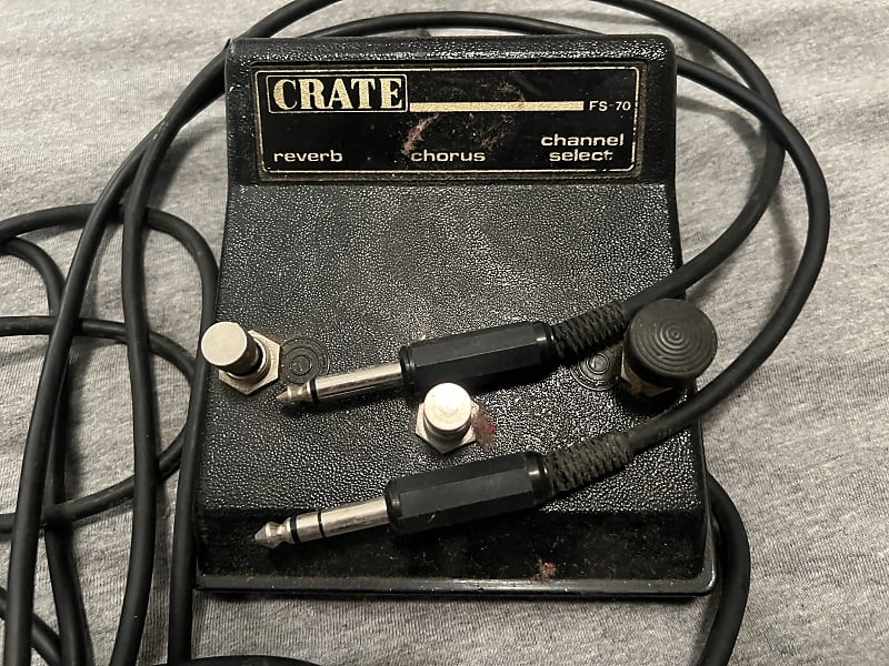 Crate FS 70 1990s Amp control footswitch - Black | Reverb