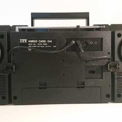 ITT Amigo Cass 514 Vintage Boombox, Cassette Player, Stereo | Reverb