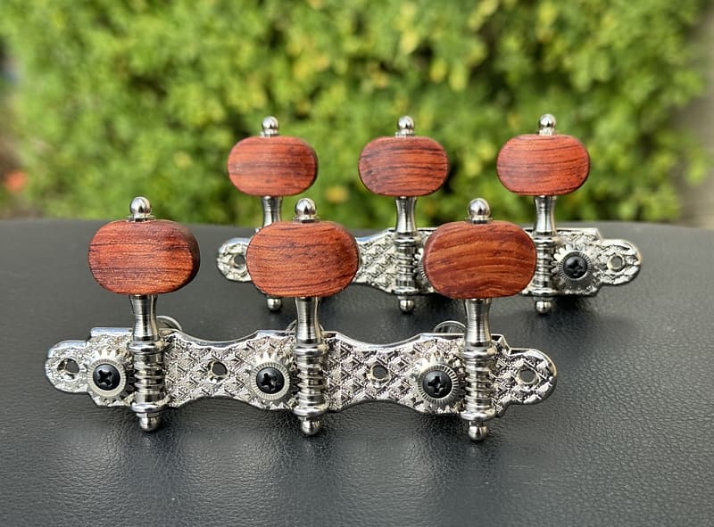 Classical Guitar Tuners With Bubinga Knobs | Reverb