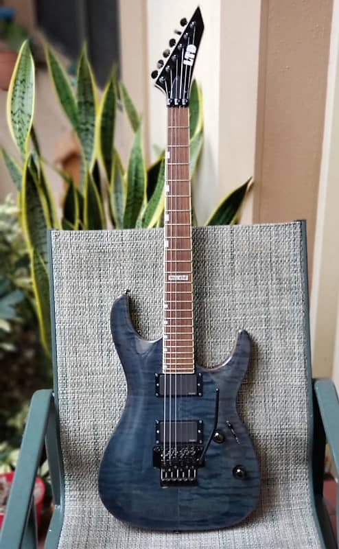 ESP LTD MH-400 FR 2005 Blue/Gray | Reverb