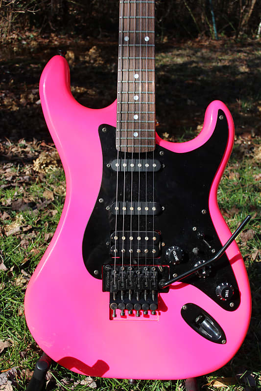 1980s Kramer Focus 3000 - Hot Pink Fluorescent | Reverb