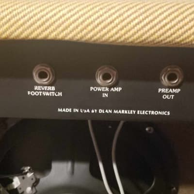 Dean Markley Spectra 112A 80s - Blonde tolex spring reverb | Reverb