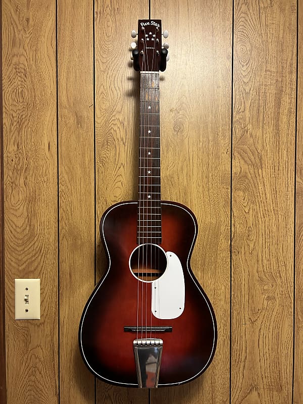 Rare 1969 Harmony USA-made Five Star Parlor Guitar (video) | Reverb