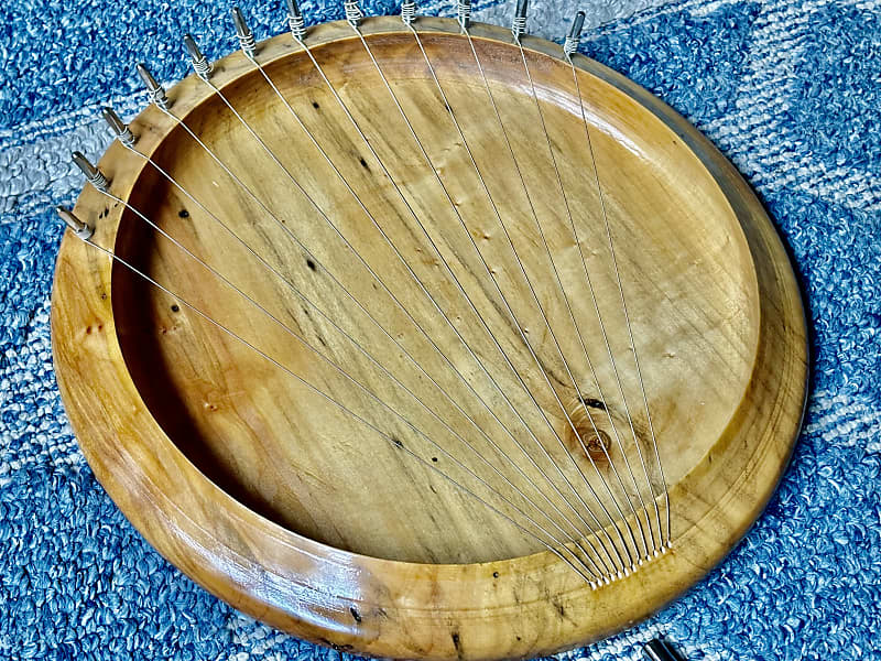 12-String Vintage Handcrafted Lyre Bowl Harp w/ Case and | Reverb