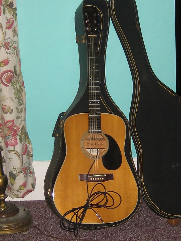 Martin Sigma DM3 Acoustic Guitar with Pickup and Case 80's | Reverb