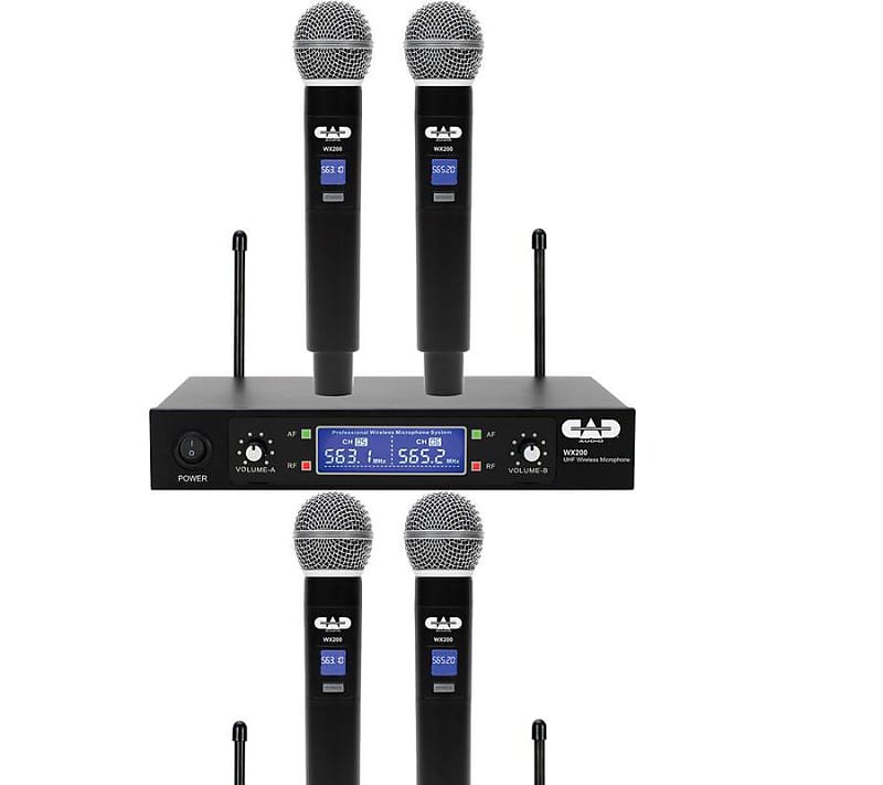 New - CAD Audio WX200 UHF Dual Handheld Wireless Microphone | Reverb