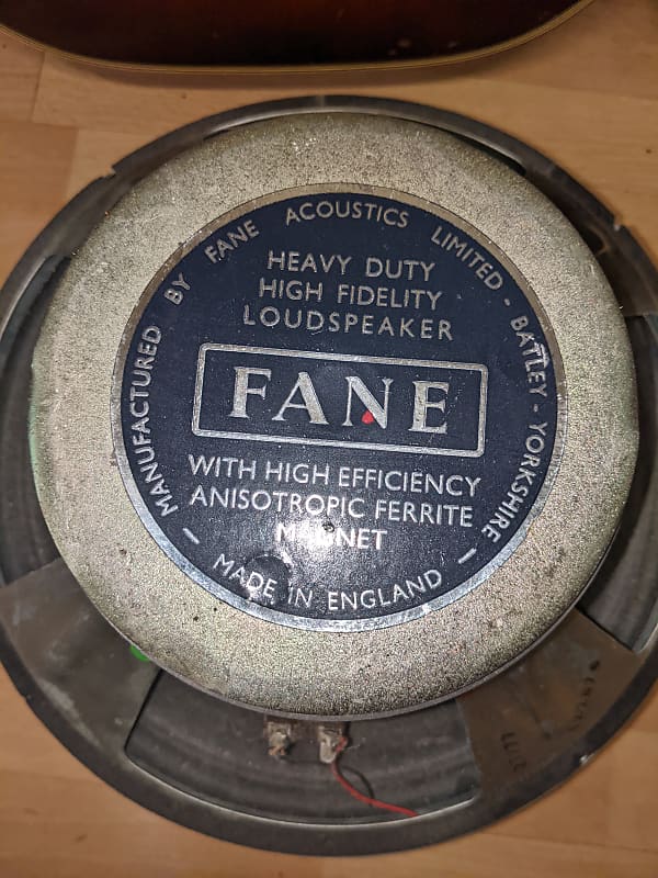 Fane Heavy Duty 12" Speakers 1977 - Gunmetal Original | Reverb UK