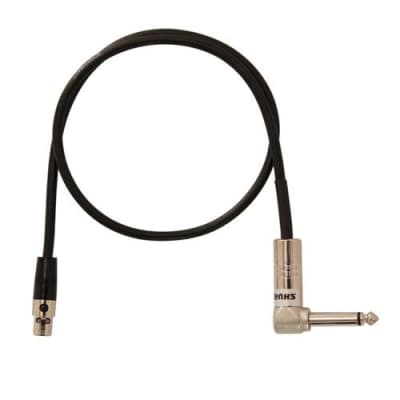 Shure WA304 1/4" Right-Angle TS to 4-Pin Mini Connector | Reverb