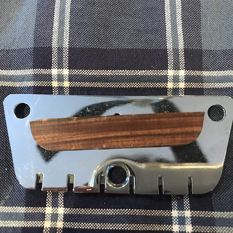 Danelectro Guitar Bridge - Chrome and Rosewood | Reverb