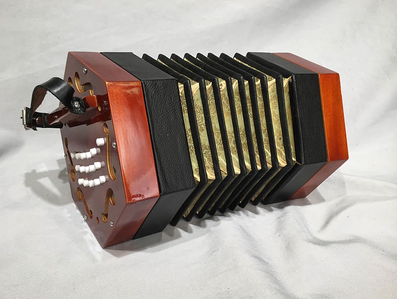 30 Button Anglo Concertina with leather bellows | Reverb