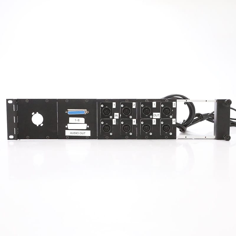 Middle Atlantic 2U 4x4 MIDI Interface Patch Rack Case Panel | Reverb