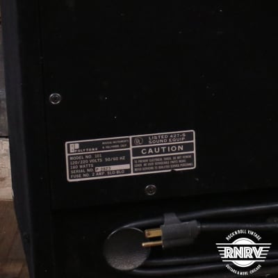 Polytone Model 101 Bass/Guitar amplifier 70s - Black | Reverb