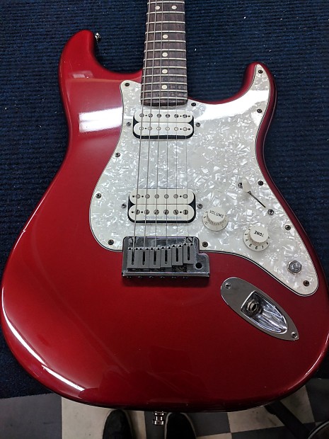 Red Fender Strat With Case | Reverb