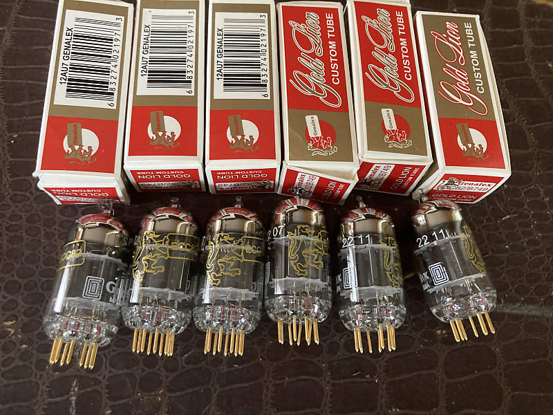 Genalex gold lion 12au7 ecc82 tube (6) Mint in Boxes Ship | Reverb