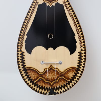 Albania Eagle Flag Carved on a Cifteli Qifteli Full sized Pro | Reverb