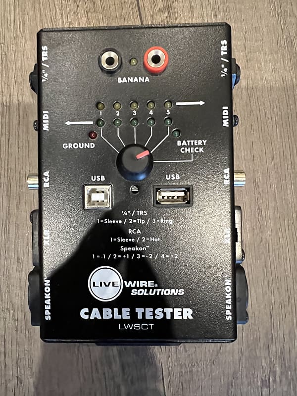 Live Wire Solutions Cable Tester Pedal | Reverb
