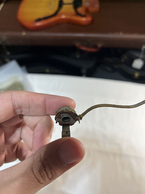 Vintage Fender 1961 Telecaster Guitar Input jack Switch craft | Reverb