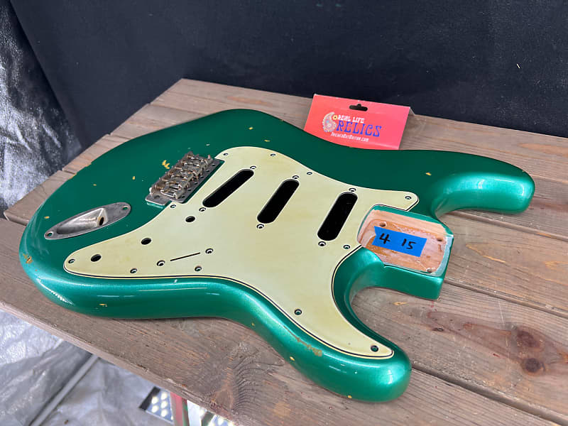 Real Life Relics Strat® Stratocaster® Body Aged Sherwood | Reverb