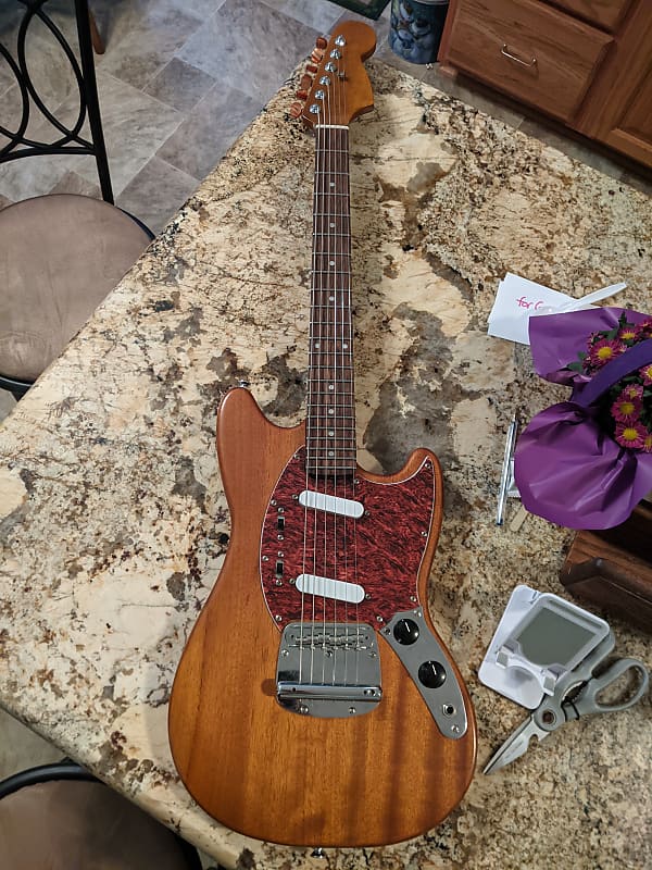 Custom Tobacco Fender Mustang style guitar | Reverb Canada