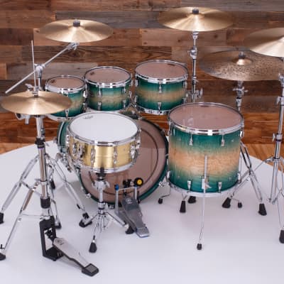 YAMAHA PHOENIX PHX 5 PIECE DRUM KIT, TEXTURED TURQUOISE | Reverb UK