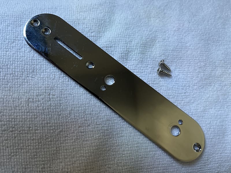 Telecaster 2-Hole Control Plate Chrome | Reverb