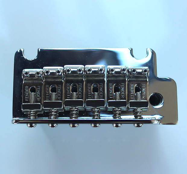 2017 Fender Stratocaster 2-point Tremolo Bridge in Chrome | Reverb