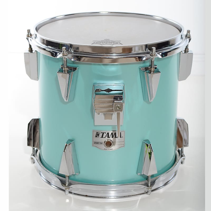 Vintage 1980s Tama Granstar Nile Blue Birch Mounted 10"-Inch | Reverb