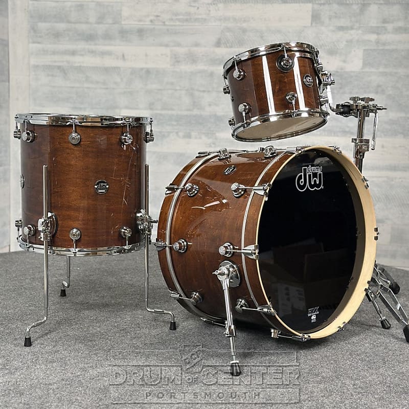 DW Performance 3pc Drum Set 22/12/16 Walnut Lacquer - DCP | Reverb