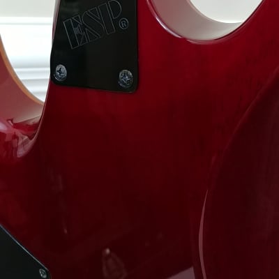 ESP LTD MV-200 Trans Red Flametop | Reverb