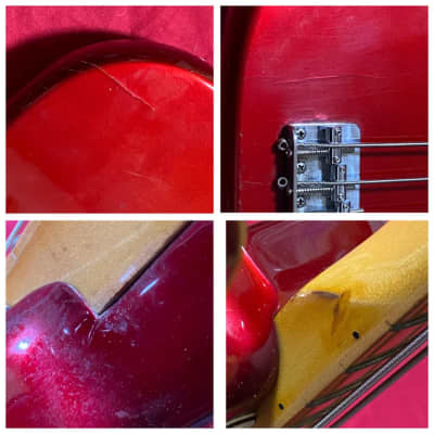 Tokai PB-45 Hard Puncher 1980's Red Electric Bass Guitar | Reverb