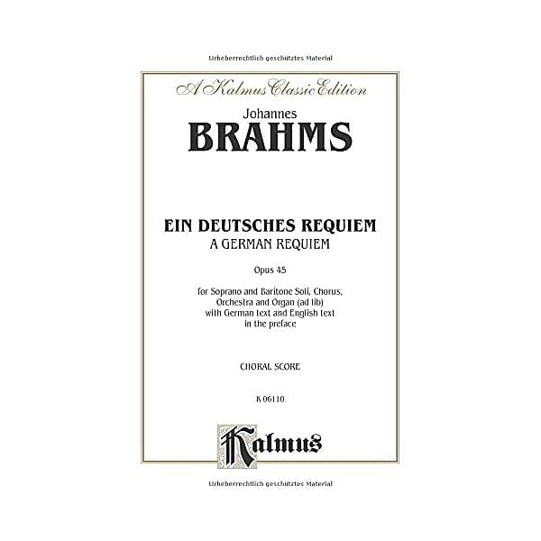 German Requiem (Ein Deutsches Requiem), Op. 45 (Kalmus | Reverb