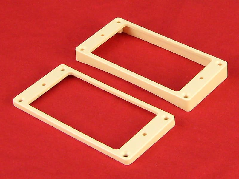 Allparts Humbucking Pickup Mounting Rings Cream Curved Bottom | Reverb